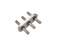 China SSCore Hermetic Seal Connector 3 Contacts 10A 500V Glass Insulation Electroless Nickel for sale