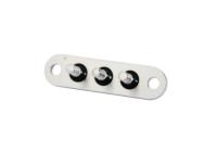 China SSCore Hermetic Seal Connector 3 Contacts 10A 500V Glass Insulation Electroless Nickel for sale