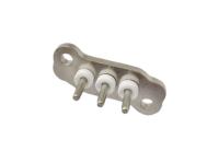 China Hermetic EV Connector 30A 3 Pin Glass Sealed 95% Al2O3 Ceramic 150°C for sale