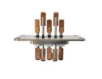 China 5 Terminal 45 Stainless Steel Terminal Block 25A ROHS for Electrical Panel Wiring for sale