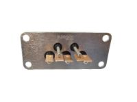 China 5 Terminal 45 Stainless Steel Terminal Block 25A ROHS for Electrical Panel Wiring for sale