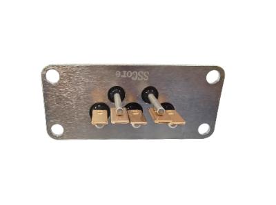 China 5 Terminal 45 Stainless Steel Terminal Block 25A ROHS for Electrical Panel Wiring for sale