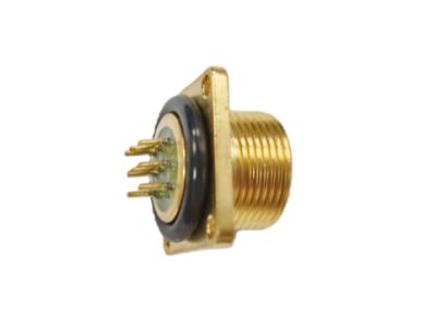 China Glass to Metal Seals 8 Pin Straight Connector Gold Plated -60°C to +100°C for sale