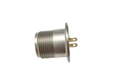 China Gold Plated Glass to Metal Seals 2 Pin 304 Stainless Steel 1000VAC Dielectric Strength for sale