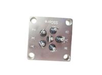 China RoHS Certified 30A Screw Clamp Connection Terminal Board 52x52x44.2mm Copper Nickel Plated for sale