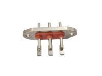 China Hermetic EV Connector 2000VAC 50A 3-Pin Electric Vehicle Charging Port IP67 for sale
