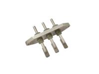 China Hermetic Electric Vehicle Connector 6 Ceramic Insulators Nickel Plating 3-5μm SPCC Tab SUH446 Pins for sale