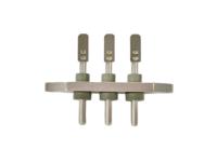 China Hermetic Electric Vehicle Connector 6 Ceramic Insulators Nickel Plating 3-5μm SPCC Tab SUH446 Pins for sale