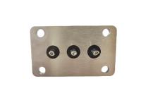 China Hermetically Sealed Terminal 15A 24V 45 Steel Pin Watertight Connector for sale