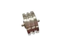 China SSCore Glass to Metal Seals C45 Steel Nickel Plated Burst Test 140MPa 175°C Hermetic Single Pin Feedthrough for sale