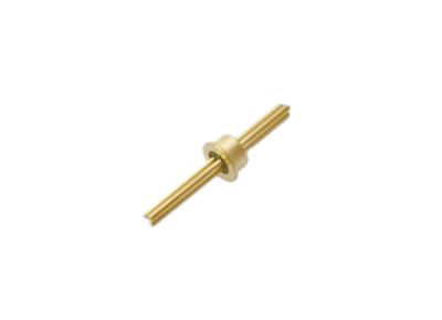 China Glass to Metal Seals Helium Leak Less Than 1X10-8 mbar l/s Hermetic 3 Pin Gold Plated Right Angle for sale
