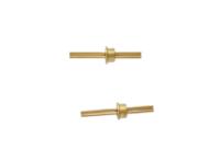 China Glass to Metal Seals Helium Leak Less Than 1X10-8 mbar l/s Hermetic 3 Pin Gold Plated Right Angle for sale