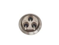 China Fridge Compressor Terminals 26.97mm Pin Length 10A SPCC Silvery Corrosion Resistant for sale
