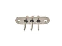 China Hermetic EV Connector 3 Pin 30A C45 Body Nickel Plated -40°C to 150°C for sale