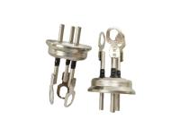 China Hermetic Compressor Terminals 1000MΩ 500VDC Insulator Test Voltage Rating Up To 600V Ceramic Insulation for sale