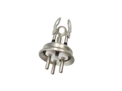 China Hermetic Compressor Terminals 1000MΩ 500VDC Insulator Test Voltage Rating Up To 600V Ceramic Insulation for sale