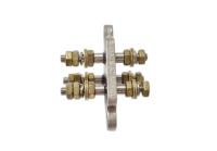 China Nut M4 Brass Connection Terminal Board with C45 Plate Material Delivering Superior Mechanical Strength and Electrical Performance for sale