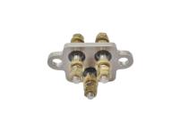 China Nut M4 Brass Connection Terminal Board with C45 Plate Material Delivering Superior Mechanical Strength and Electrical Performance for sale