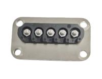 China 5 Numberofpoles Connection Terminal Board 30A Currentrating Electrical Terminal Block for and Secure Electrical Circuit Connections for sale
