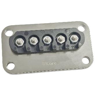 China 5 Numberofpoles Connection Terminal Board 30A Currentrating Electrical Terminal Block for and Secure Electrical Circuit Connections for sale