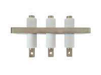 China C45 Steel Connection Terminal Board 3 Poles Designed for Electrical Wiring and Power Distribution Terminal Board Solutions for sale