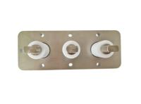 China C45 Steel Connection Terminal Board 3 Poles Designed for Electrical Wiring and Power Distribution Terminal Board Solutions for sale