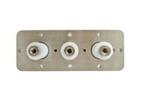 China C45 Steel Connection Terminal Board 3 Poles Designed for Electrical Wiring and Power Distribution Terminal Board Solutions for sale