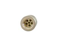 China Gold Plated Pin Finish Glass Metal Seals Made from 316L Stainless Steel Body Materials Providing Durable and Hermetic Seal Solutions for sale