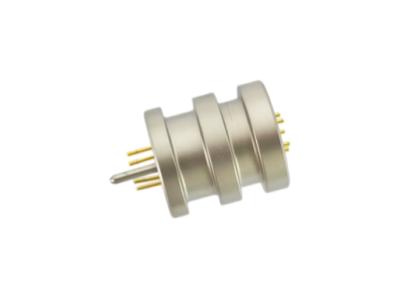 China Gold Plated Pin Finish Glass Metal Seals Made from 316L Stainless Steel Body Materials Providing Durable and Hermetic Seal Solutions for sale