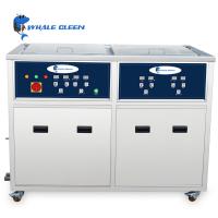 China Double Tank Stainless Steel Ultrasonic Washer Metal Parts Cleaner 108L Adjustable Heater for sale