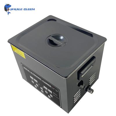 China 6.5L Dental Ultrasonic Cleaner 180W 1.43 Gallon Black Stainless Steel Cleaning Machine for sale