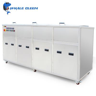 China Three Slots 192L Industrial Ultrasonic Cleaner With Heating Rinsing Filtering Drying for sale