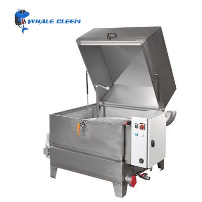 China Rotary High Pressure Spray Type Ultrasonic Cleaning Machine Blue Whale for sale