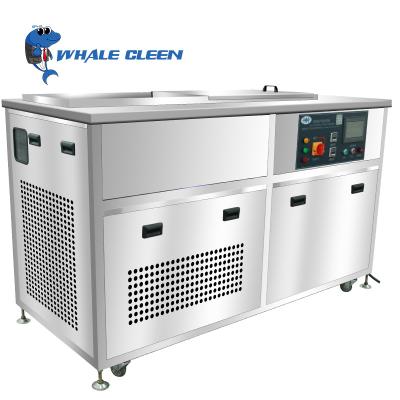China Two Tanks Adjustable Power Ultrasonic Cleaner for sale