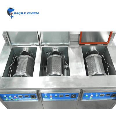 China Degrease Oil Rust RemoveI ndustrial Ultrasonic Cleaner With Rotate Drum for sale