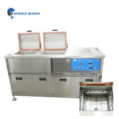 China 88L Industrial Ultrasonic Parts Cleaner High Pressure Spraying With Two Tanks for sale