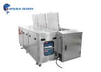 China Three Soak Tanks Industrial Ultrasonic Cleaning Machine , 1200W Metal Belt Ultrasonic Cleaner for sale