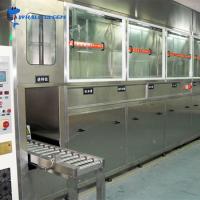 China Fully Automatic Ultrasonic Motor Parts Cleaner With PLC Control And Mechanical Arm for sale