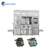 China High Efficiency Double Solvent Ultrasonic Cleaning Machine With PLC Control For Electronics for sale