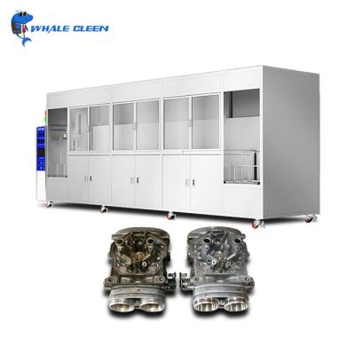 China Industrial Multi-Tank Ultrasonic Cleaning Machine With Vacuum System For Automotive Components for sale