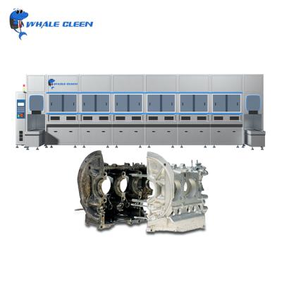 China Customized Multi-Tank Ultrasonic Cleaning System with Gantry Arm for Heavy-Duty Industrial Parts for sale