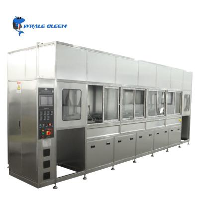 China Four Tank 360L Industrial Ultrasonic Washer Dryer System for Degreasing and Precision Parts Cleaning for sale