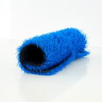 China 3/8inch Gauge Blue Artificial Grass Turf UV Resistant Gentle To Skin for sale