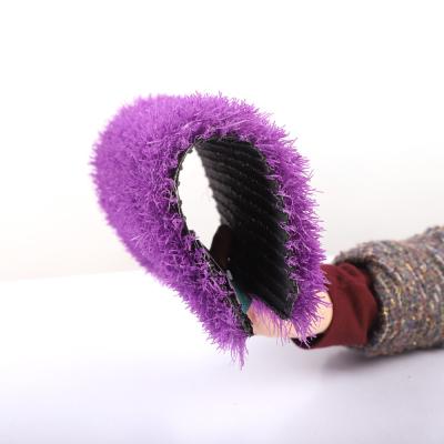 China 18900s/Sqm PE PP Purple Artificial Turf 25mm Artificial Grass Evergreeness for sale