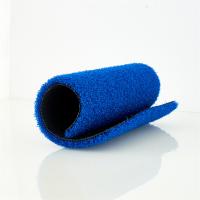 China 3/8inch Gauge Blue Artificial Grass Turf UV Resistant Gentle To Skin for sale