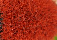 China 25mm Colorful Purple Artificial Grass Mat Red Artificial Turf 9800D for sale