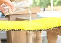 China Colored 2m X 2m Artificial Grass Offcuts Turfs For Kindergarten Playground for sale