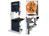China Geared Trunnion 14 Wood Bandsaw , 1000r/Min Cabinet Band Saw Double Saw Blade Guide for sale