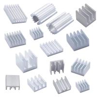 China Mini Anodized Aluminum Heatsink 9mm-14mm Width with 0.8mm-30mm Thickness for Electronics Cooling for sale