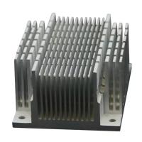 China Aluminum Extrusion Profile Square Heatsink - 6m Max Length, 6-10mm Slot Sizes for Industrial Cooling Applications for sale